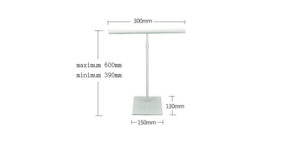 Lilladisplay- White powder coated big size T shape bag display stand BDR08