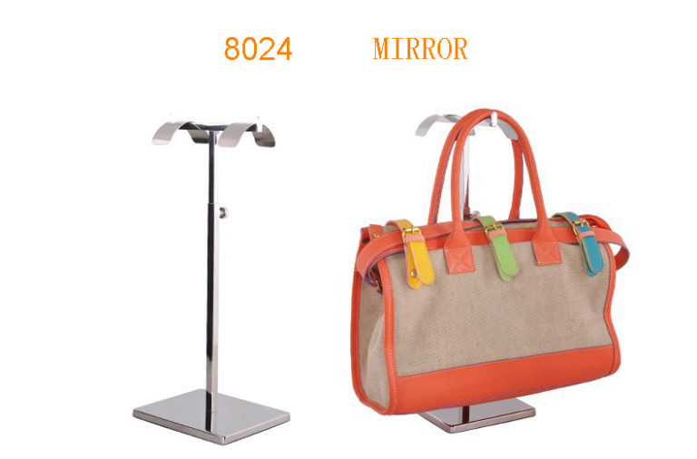 Lilladisplay- Chrome Double sides adjustable handbag display stand rack ...