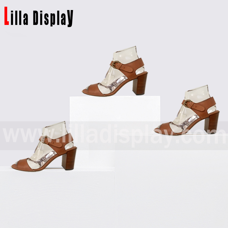 Lilladisplay- No color change acrylic transparent mannequin foot form ...