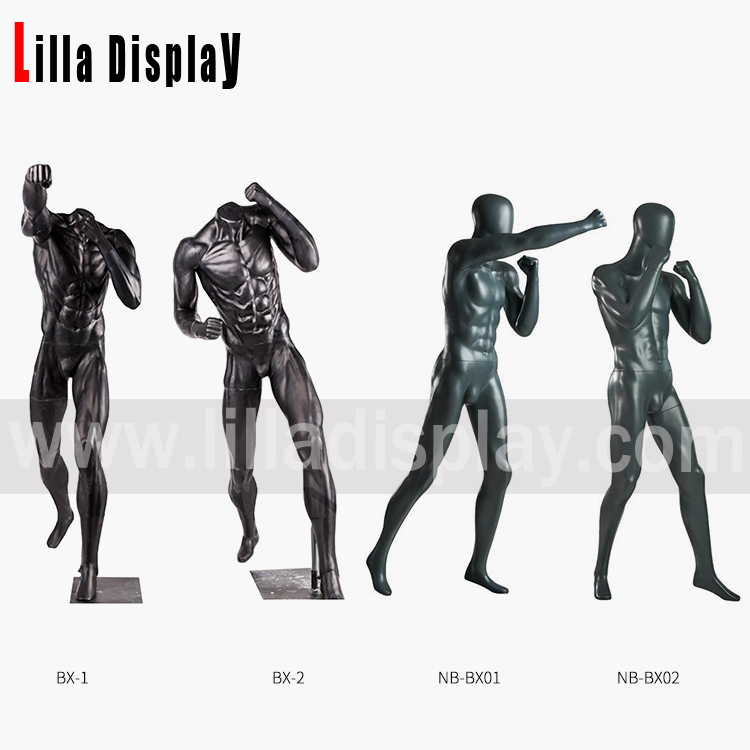 Lilladisplay hot selling big muscle sports male boxing mannequin for ...