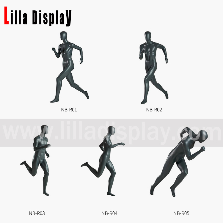 Lilladisplay-sport running mannequins for sportswear retail store NB-R