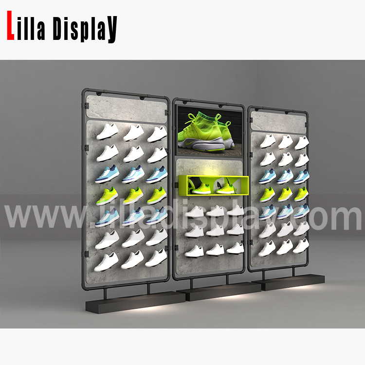 Lilladisplay 2020 new design wall mounted shoes display shelf shoeshelf01