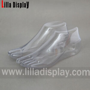 lilladisplay hollow acrylic realistic toes transparent plexi sandals ...