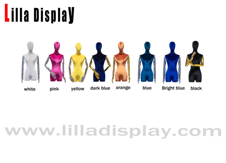 Lilladisplay Adjustable Gold Base Gold Arms 99 Colors Velvet Female ...